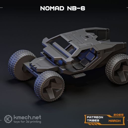 🏎️ NOMAD vehicle・ 3D File for 3D printing・Cults