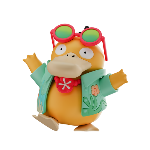 🐉 POKEMON UNITE - Psyduck Beach Style 3D Printing・ 3D File for 3D ...