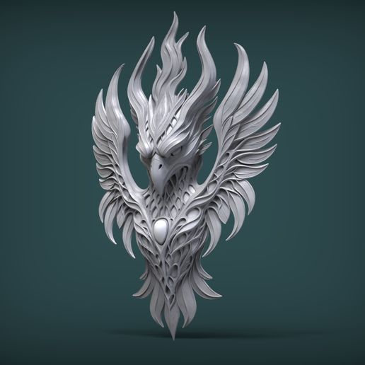 🦅 Phoenix Wall Sculpture STL Mythical 3D Printable Wall Art・ STL File ...