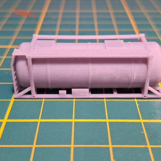 🦶 N Scale (1:160) 26 Foot Tank Container Food Grade・ STL File for 3D ...