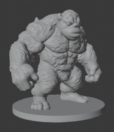 👹 Giant Ape / Ogre #4 - 50mm (DND / TTRPG)・Free 3D File for ・Cults
