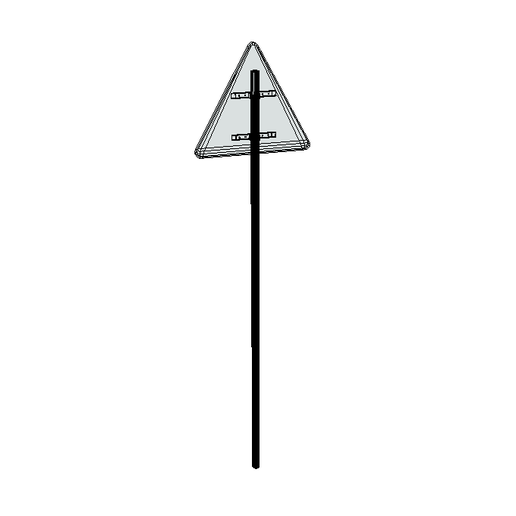 STL file Uneven Surface Ahead Traffic Sign Board 🚦 (OBJ)・3D printer ...