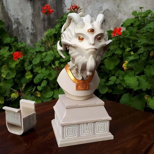 👀 Nomai statue (outer wilds)(plus glowing eyes)・Free STL File for ・Cults