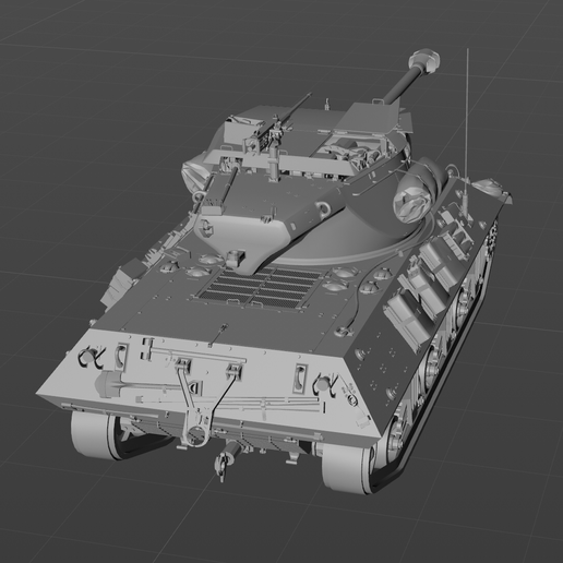 🗺️ American M36B2 anti-tank destroyer 3D model material・ OBJ File for ...
