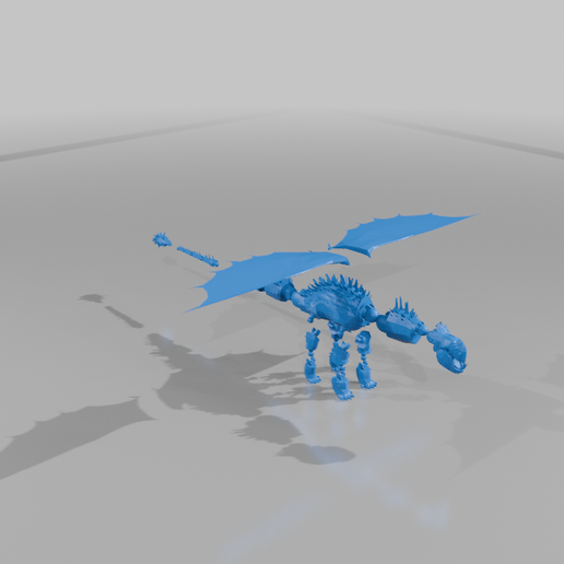 🐉 Articulated Red Death Httyd・Free 3D File for ・Cults