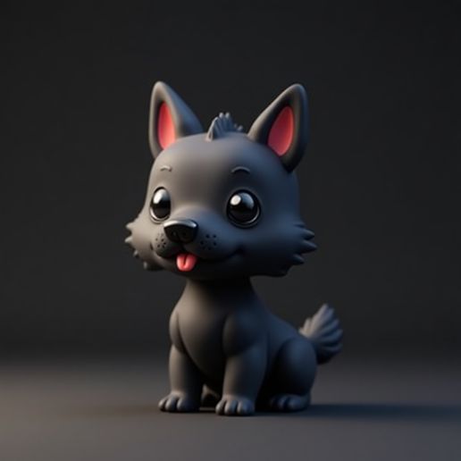 🐕 Kawaii chibi dog・Free STL File for 3D printing・Cults