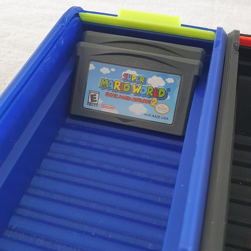 📦 GBA cartridges box with sliding lid・ STL File for 3D printing・Cults