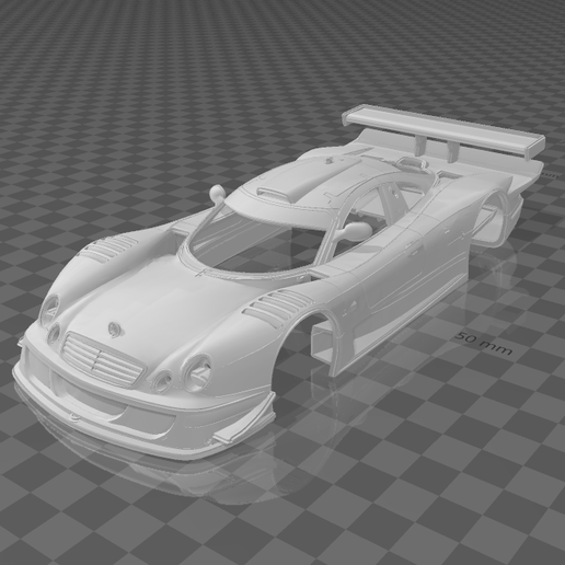 🐚 Mercedes-Benz CLK LM 1998 Shell Body – Divided Parts for Easy ...