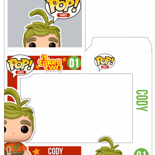 🧑‍🤝‍🧑 Cody & May Funko Style Couple Bundle + Printable Boxes | It Takes ...