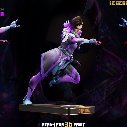 🏫 Sombra Overwatch - Action Pose Special Edition - Blizzard ...