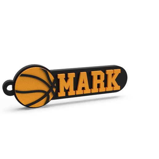 🗝️ Keychain Basketball Mark・ STL File for ・Cults