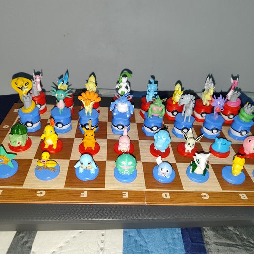 3D printed POKEMON CHESS SET (MANIFOLD) [REPAIRED VERSION] • made with ...