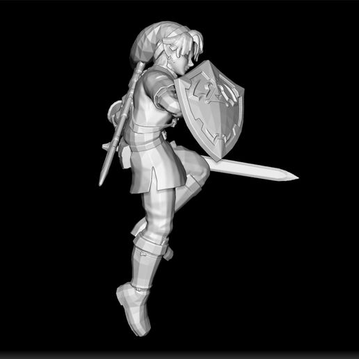 STL file Link Trophy SSBB-SSBU - Heroic Display Statue - Iconic Zelda ...
