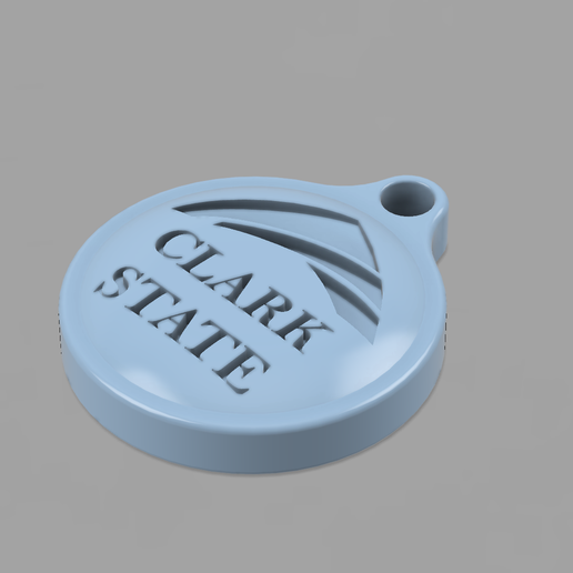 Free STL file FREE Clark State Keychain 🆓 (OBJ and STEP)・3D printing ...