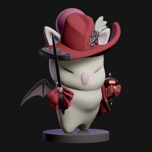 🧙 Moogle Red Mage Final Fantasy XIV・ STL File for 3D printing・Cults