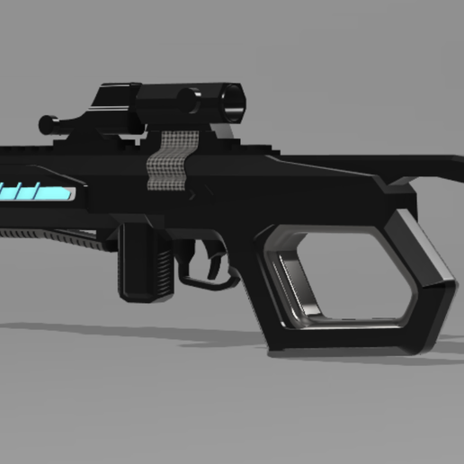 🔫 Futuristic Rifle・Free OBJ File for ・Cults