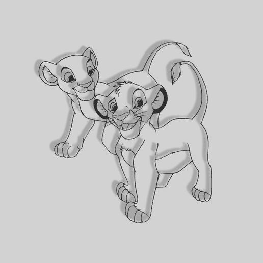 the lion king coloring pages simba and nala