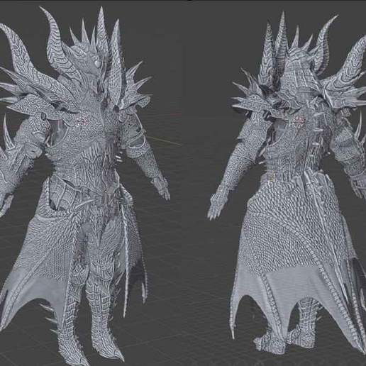 👹 Fatalis Full cosplay armor・ STL File for 3D printing・Cults