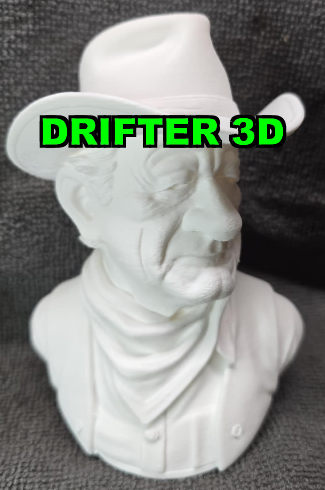 🤠 John Wayne Cowboy Bust- Caricature・ STL File for 3D printing・Cults