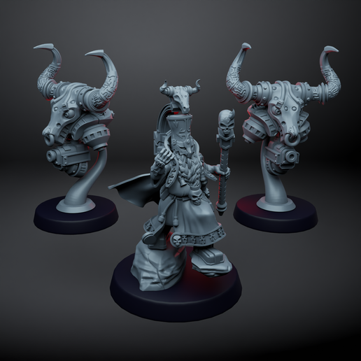 STL file Mage of evil space dwarfs 🧙 ・3D print design to download・Cults