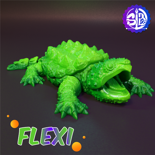 🐢 SNAPPING TURTLE FLEXI 3MF AND STL・ STL File for 3D printing・Cults
