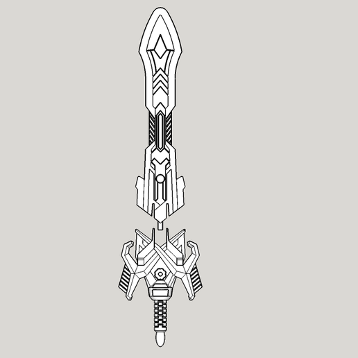 🗡️ TR Alpha Trion Sword・Free 3D File for ・Cults
