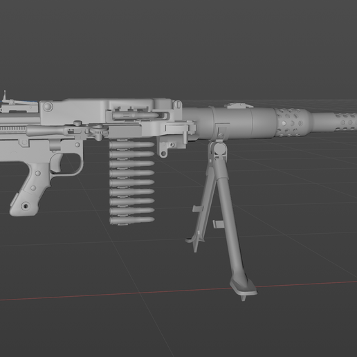 OBJ file German MG13 heavy machine gun digital model material 🔫 ・3D ...