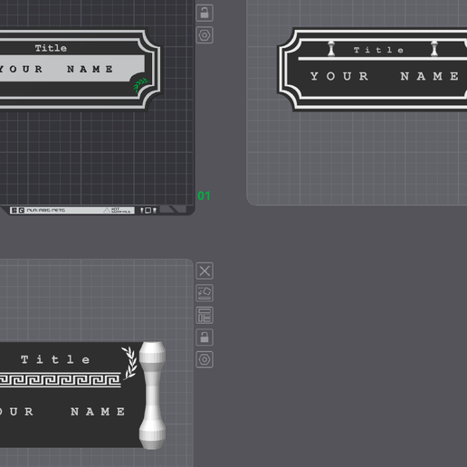🏢 Nameplate for office・ 3MF File for 3D printing・Cults