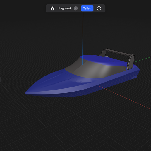 🛥️ Ragnarok RC Jet Boat Closed Lid・Free STL File for 3D printing・Cults