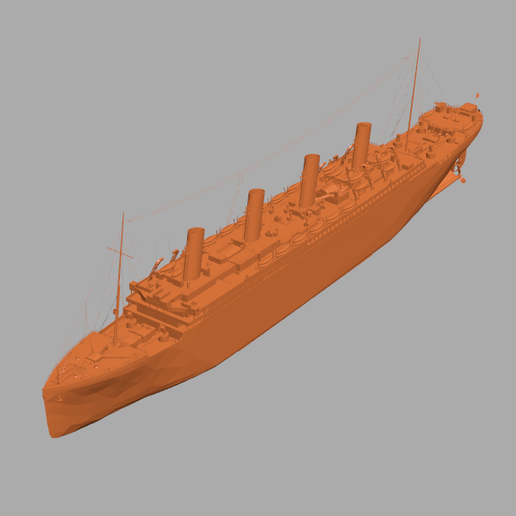 STL-Datei HMHS Britannic 🚢 ・Design zum Herunterladen und 3D-Drucken・Cults