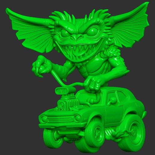 🥵 Gremlins Hot Rod Gremlin・ STL File for 3D printing・Cults