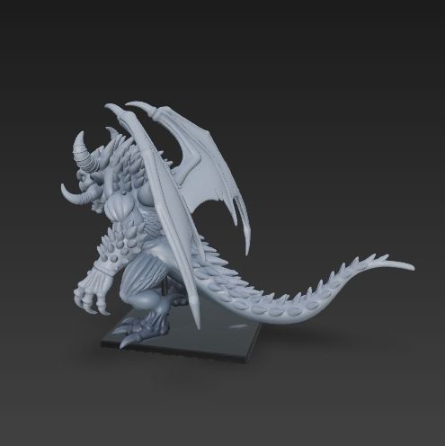 👹 Ruling Terror - Winged Demon Lord 3D Print Model・ STL File for 3D ...