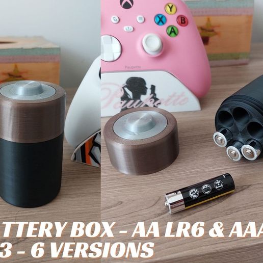 Free 3D file Battery Box - AA LR6 & AAA LR3 - 6 Versions 🔋 ・3D printing ...