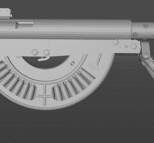 STL file French Chauchat machine gun digital model material 🔫 ・3D print ...