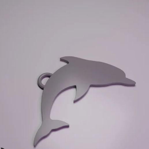 STL file Dolphin Keychain for Printing 🐬 ・3D printer design to download ...