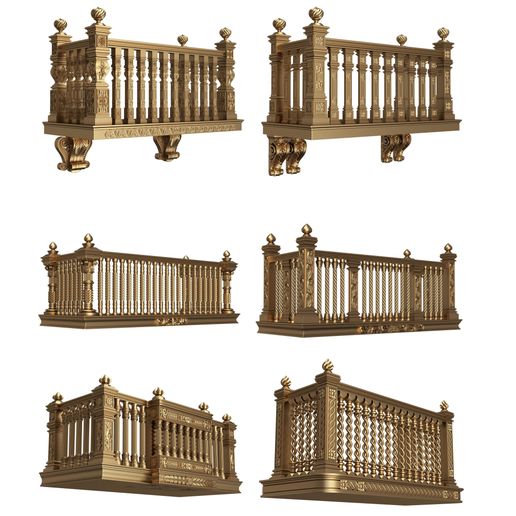 3D file Classic Balcony Collection 🏛️ ・3D printing design to download・Cults