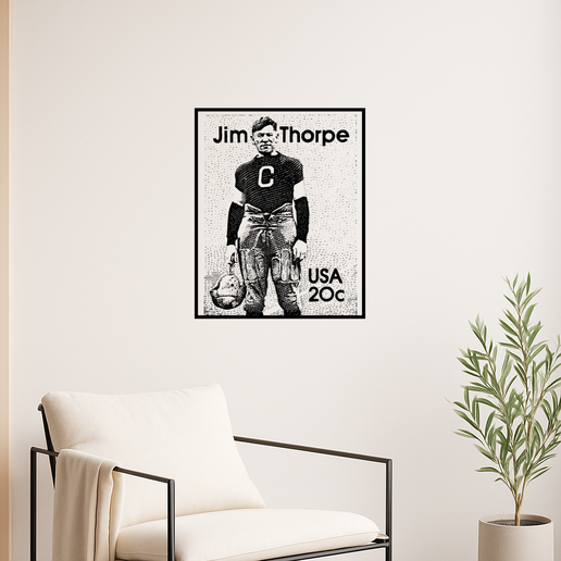 🎨 Jim Thorpe Jim Thorpe Wall Art Framed・ 3D File for 3D printing・Cults