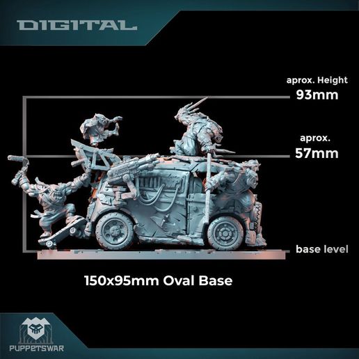 🥷 Orc Ninja Battle Van・ 3D File for 3D printing・Cults