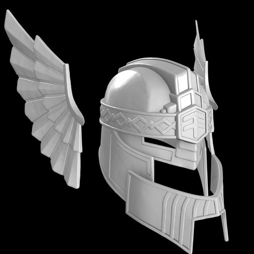 🪖 LOTR Dwarf Helmet・ STL File for 3D printing・Cults