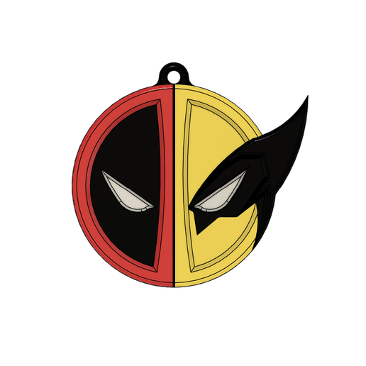 🔑 Deadpool and Wolverine key chain・Free STL File for 3D printing・Cults