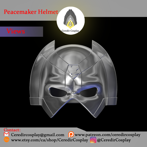 🪖 Peacemaker helmet 3 variations 3d digital download・ 3D File for 3D ...