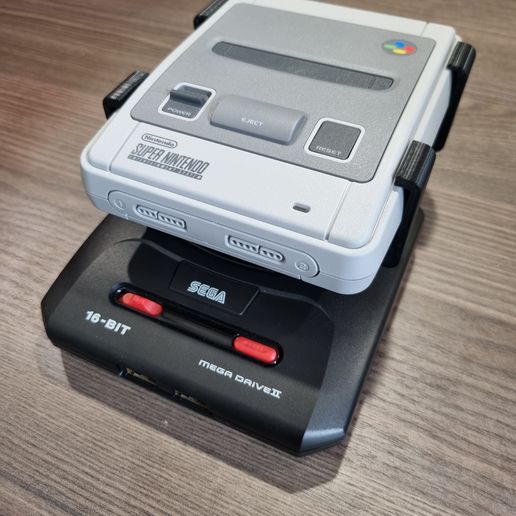 🕹️ Console Stand for SEGA Genesis (Mega Drive) Mini 2 & Nintendo SNES ...
