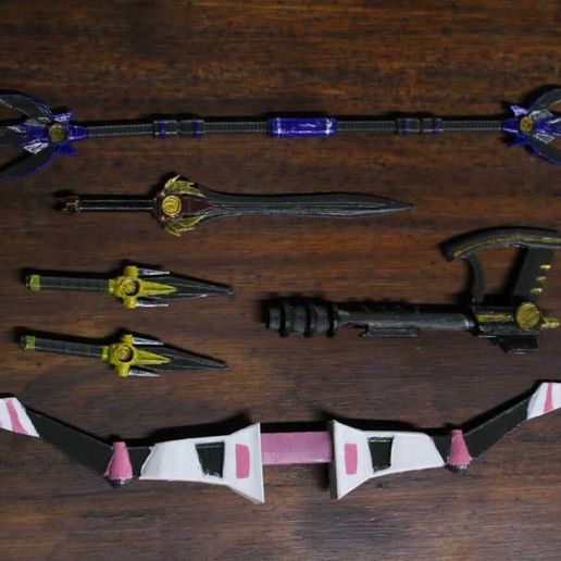 🔫 Mighty Morphin Power Rangers Weapons / Power Blaster・ STL File for ・Cults