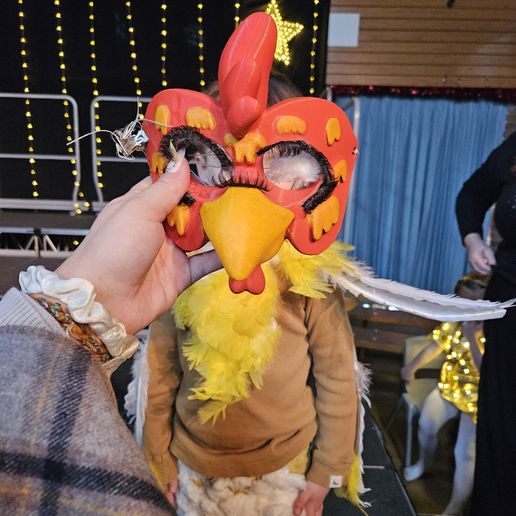 🐔 Chicken mask, animal mask, face mask fancy dress・ 3D File for 3D ...