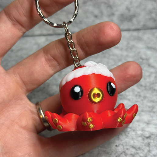 3D file Kawaii Takoyaki Japanese Octopus Fidget Spinner - Personal Use ...