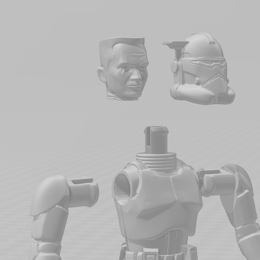 ⭐ STAR WARS VINTAGE STYLE KENNER CLONE COMMANDER WOLFFE WITH ANIMATED ...