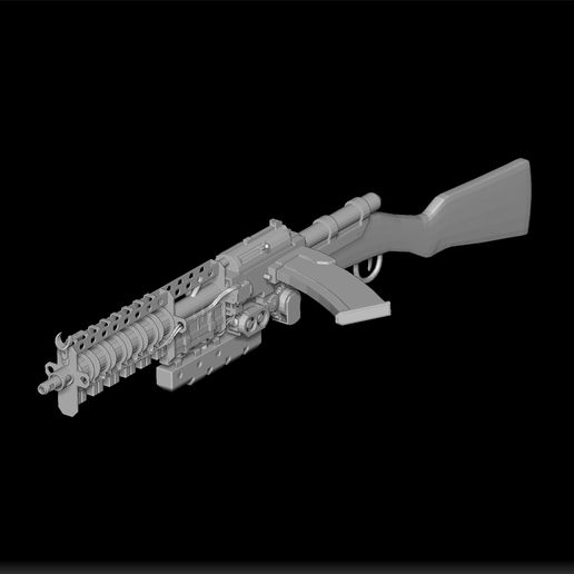 Файл STL Automatic Rifle - Modern Assault Weapon STL - Tactical Gun 3D ...