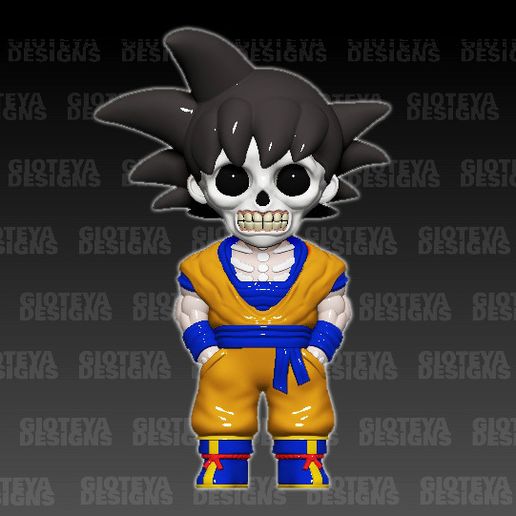 STL file Skeleton Cosplay DBZ Goku 💀 ・3D printable model to download・Cults