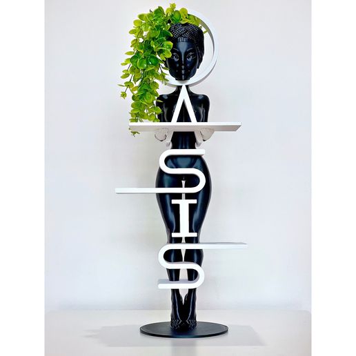 🏜️ OASIS STATUE STAND/DISPLAY/TRAY/PLANTER・ 3D File for 3D printing・Cults