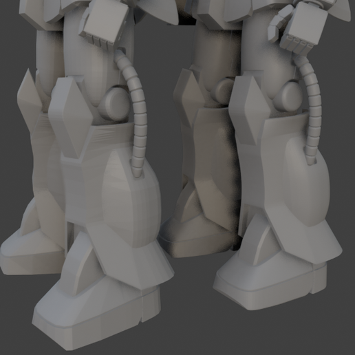 🤖 Zeonic Zaku II [2.0] (Standby)・Free STL File for 3D printing・Cults